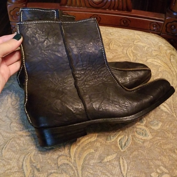 Free People | Shoes | Jim Barnier Low Heel Boot Western Boot | Poshmark